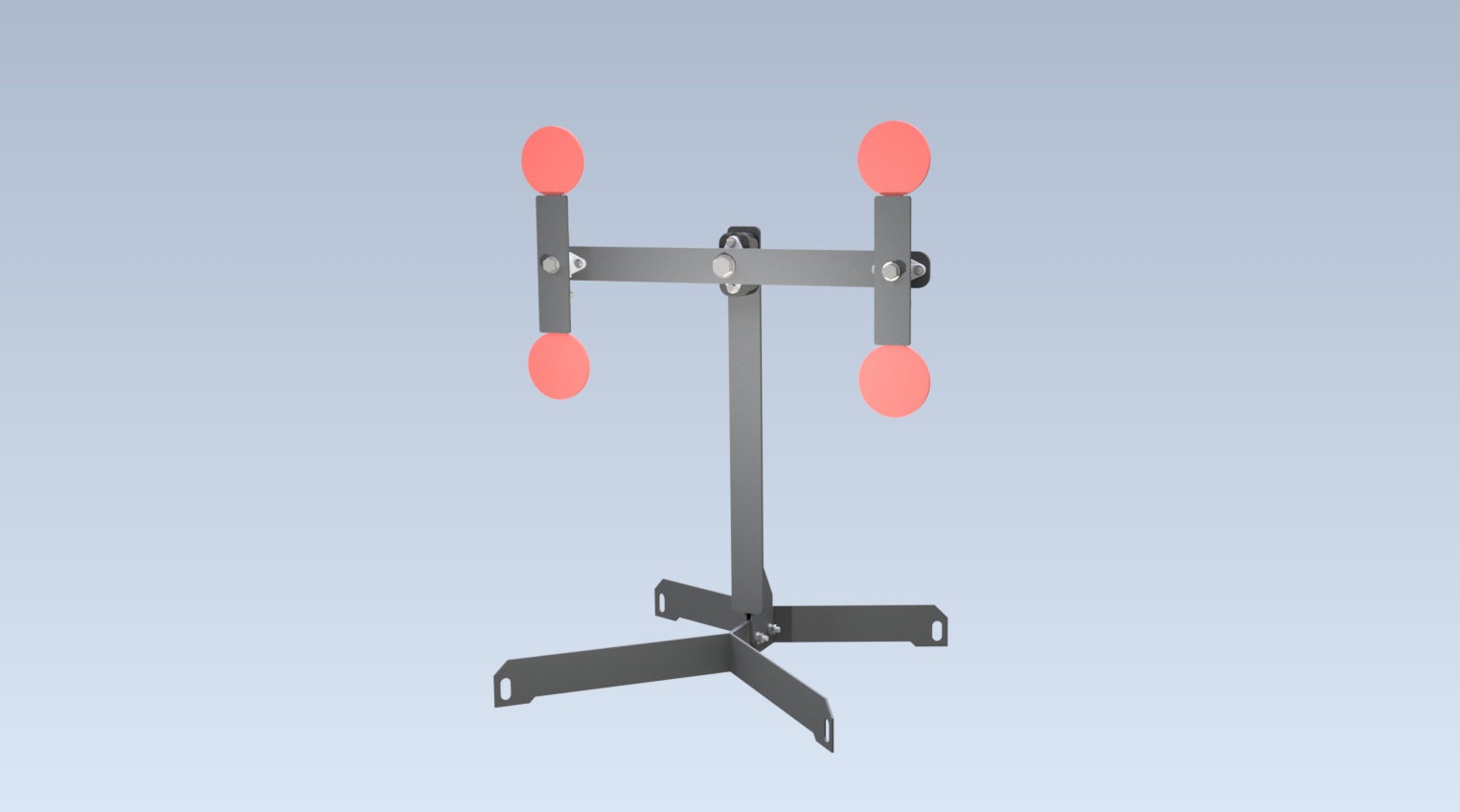 Texas Star / Propeller / Spinning Plate Rack - 4 Target Designs - DXF ...