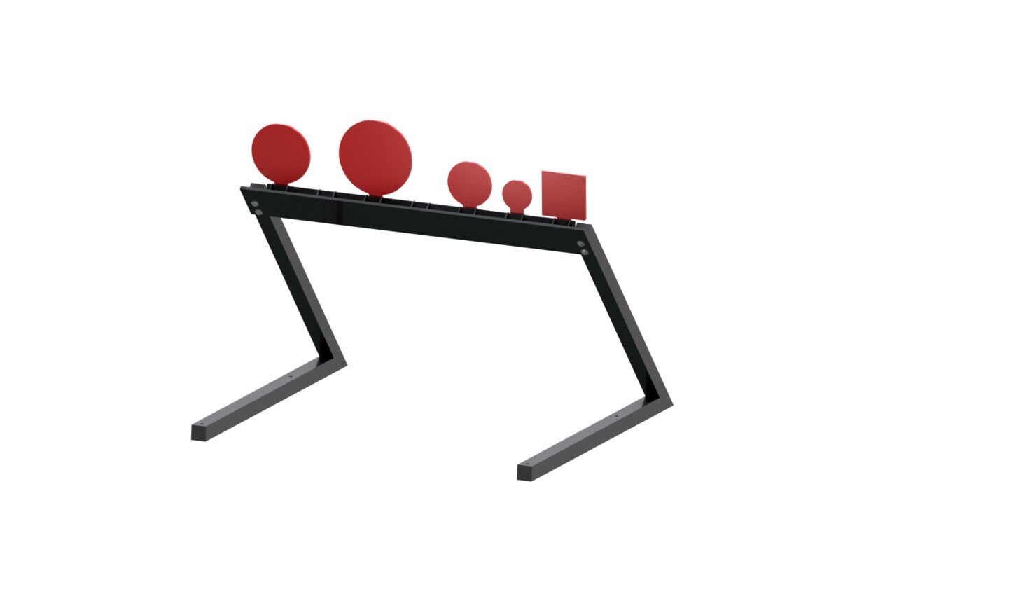 Manual Reset Plate Rack Target - DXF Files and Manufacturing Drawings ...