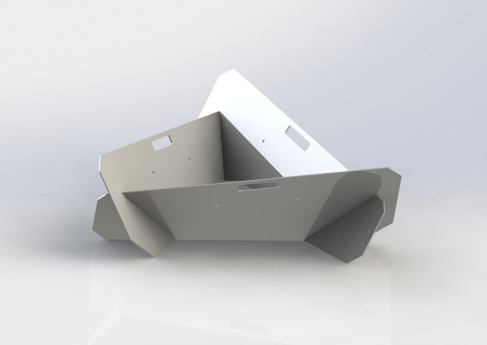 Triangle Fire Pit DXF- 2 Designs - Firepit CNC - Etsy