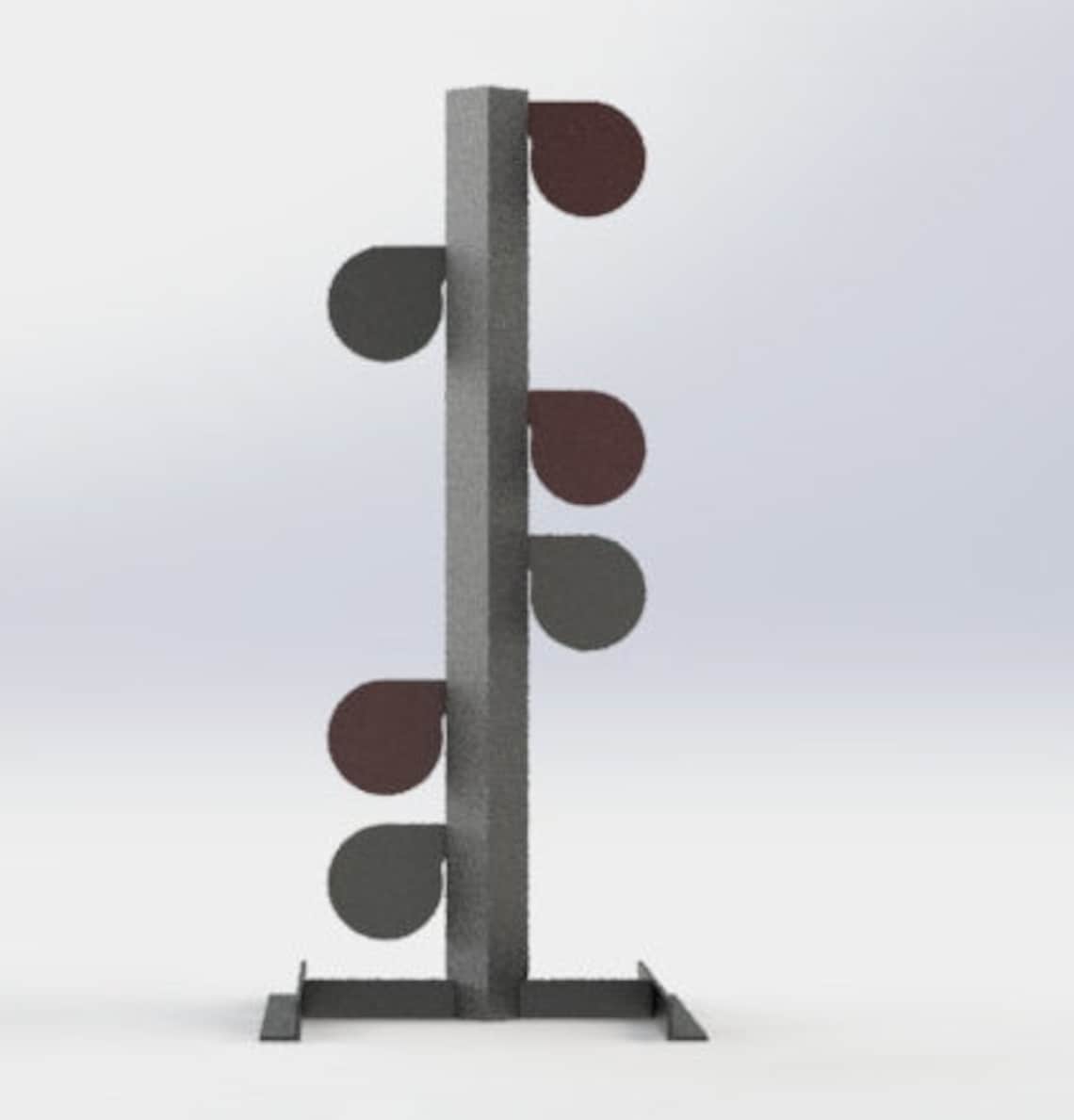 6" Angle Iron Dueling Tree Target - DXF Files - Fabrication Drawings ...