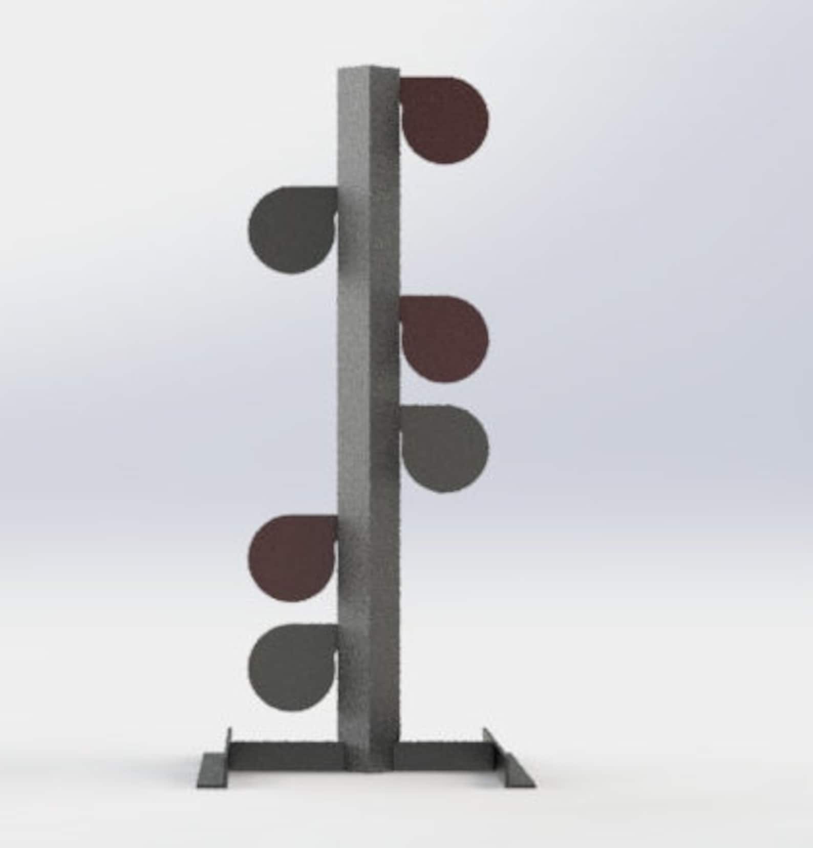 6" Angle Iron Dueling Tree Target - DXF Files - Fabrication Drawings ...