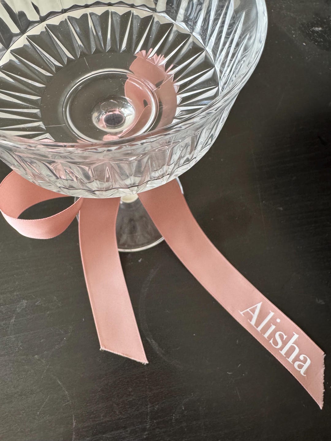 Personalised Ribbon Name Tag - Etsy UK