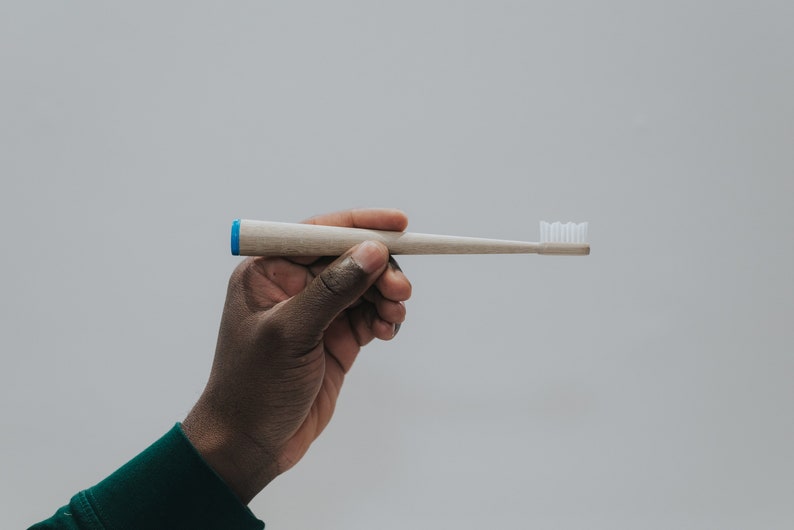 Natural Adult Bamboo Toothbrush Biodegradable Plastic Free | Etsy