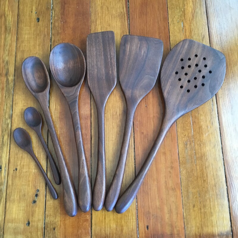 Walnut Utensils - Etsy