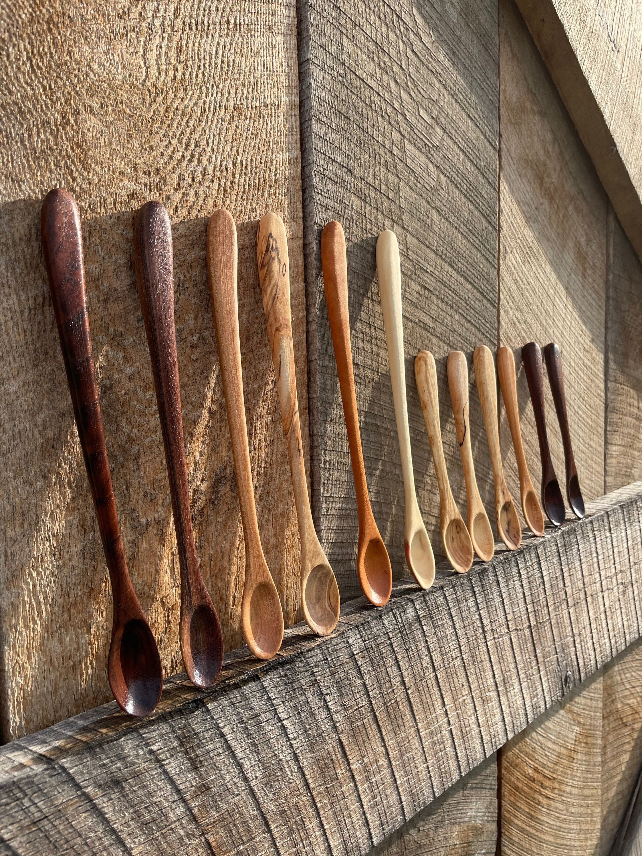 Coffeeteasugar Wood Small & Long Handled Spoons SOLD OUT - Etsy