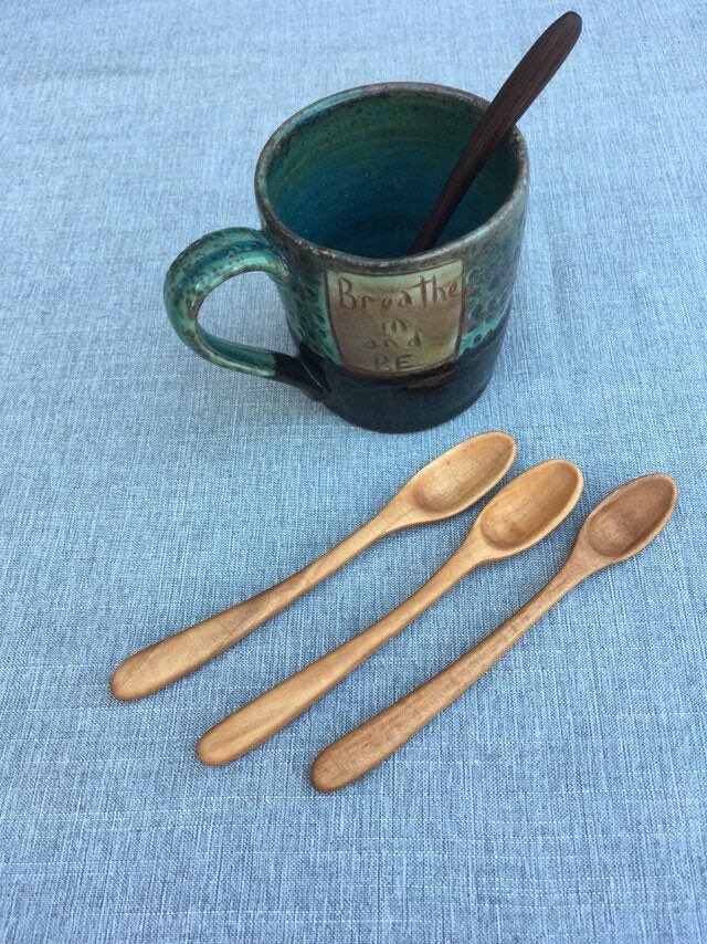 Coffeeteasugar Wood Small & Long Handled Spoons SOLD OUT - Etsy