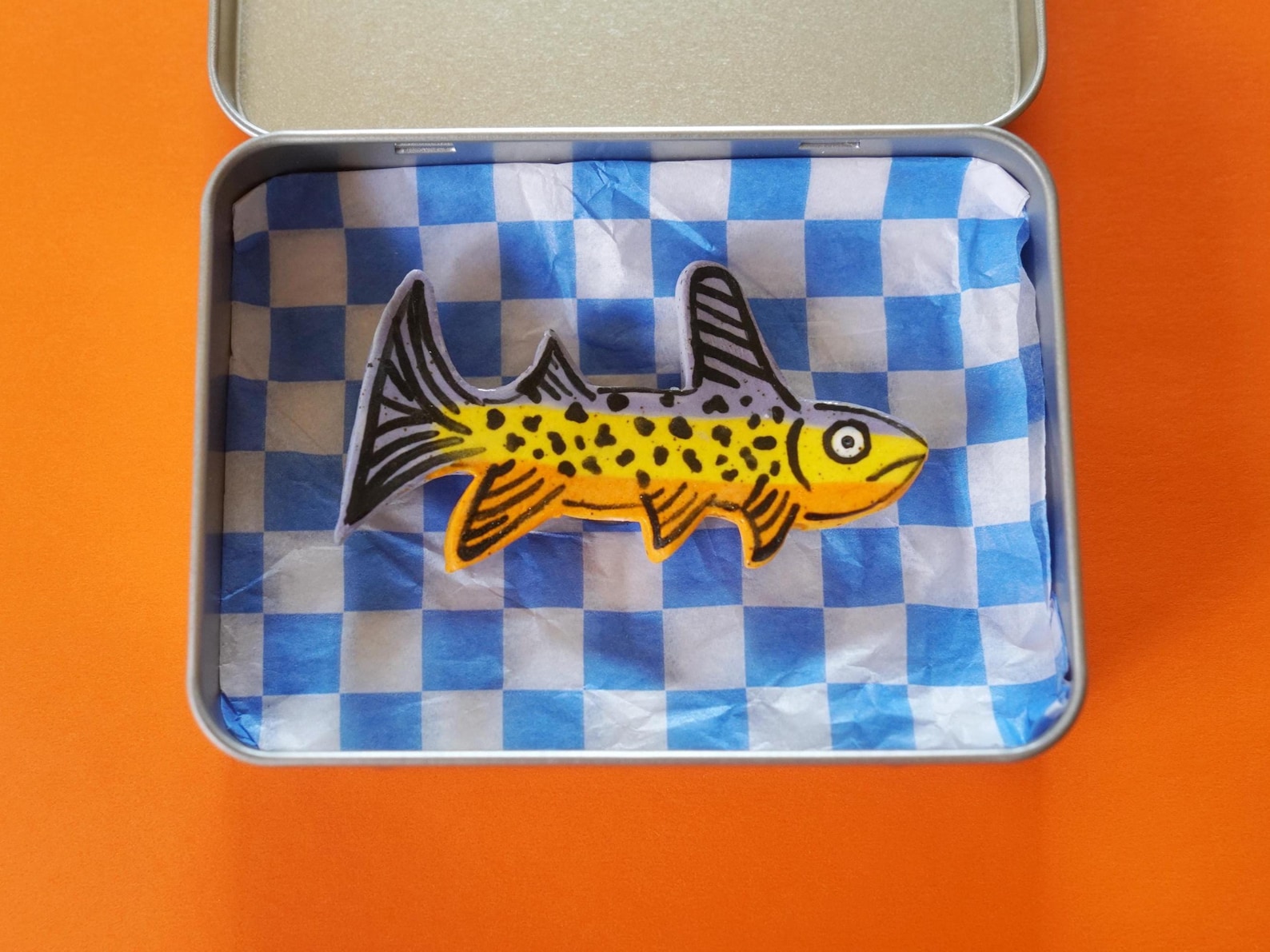 Colorful Ceramic Fish Magnets Colorful Trout Fridge Magnets Handmade ...
