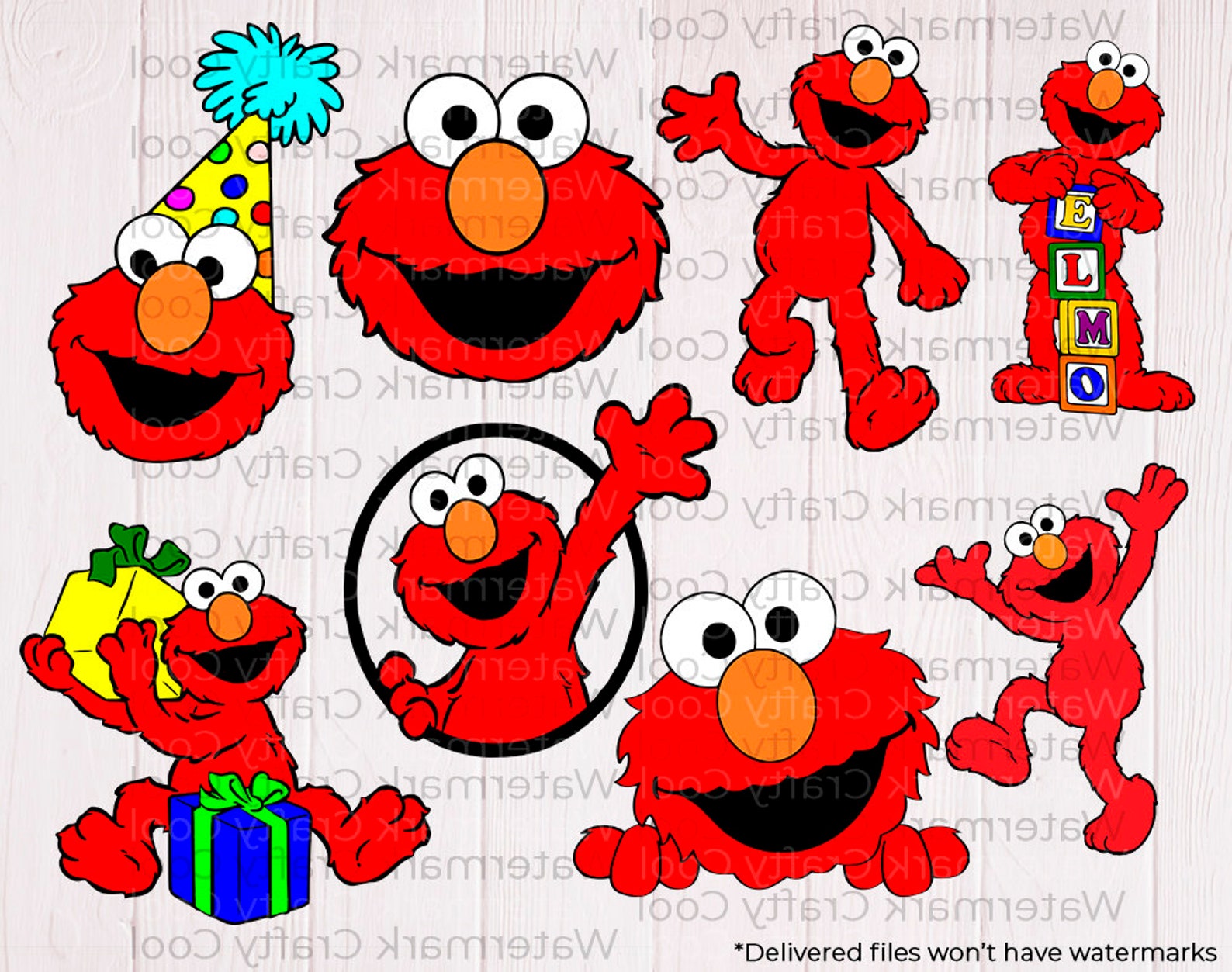Elmo Svg Bundle Sesame Street Svg Dxf Eps Png Files Elmo Etsy