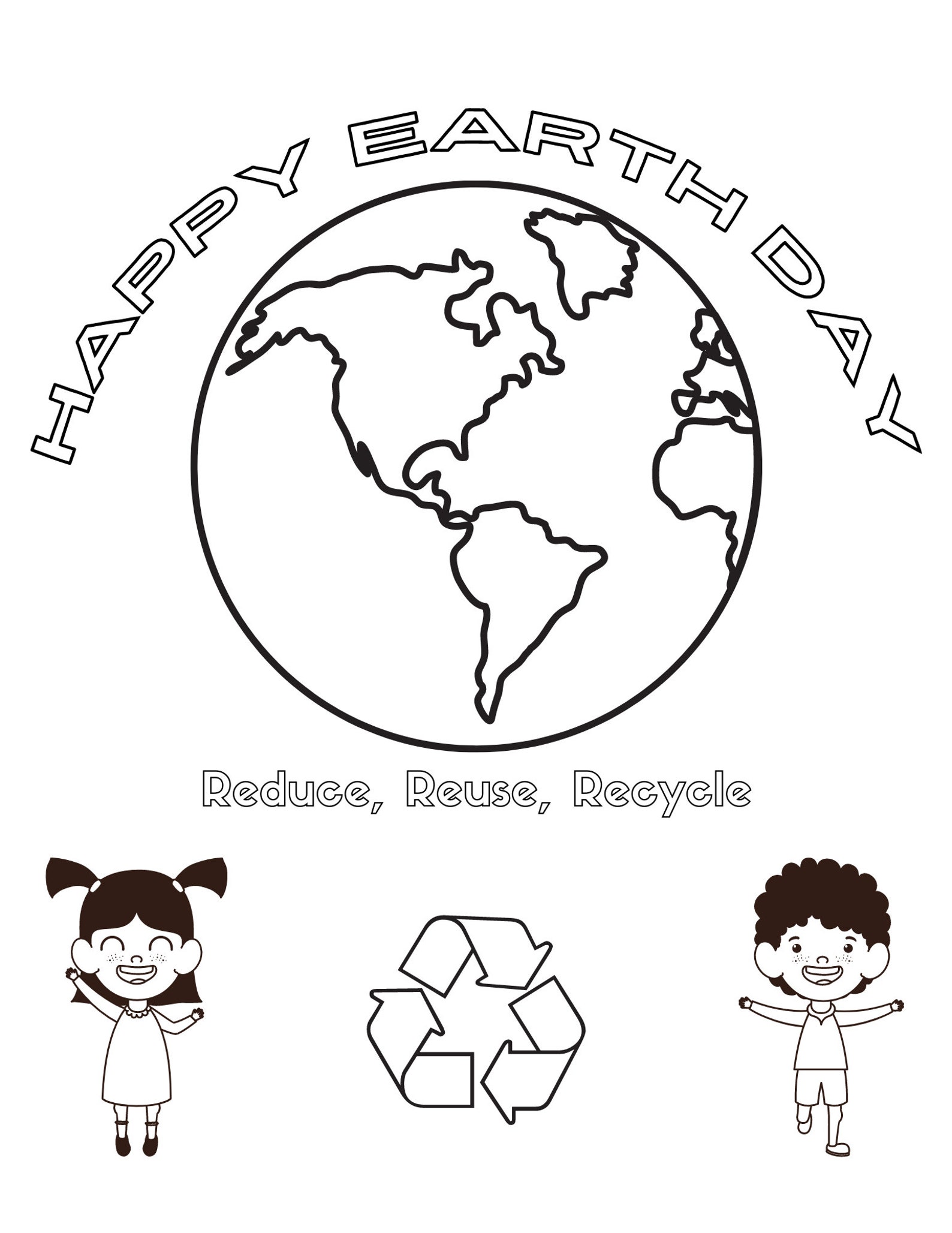 Earth Day Coloring Sheet and Worksheet Set - Etsy