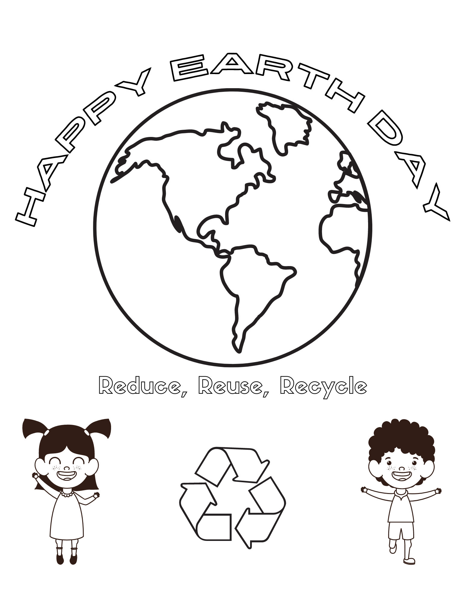 Earth Day Coloring Sheet and Worksheet Set - Etsy