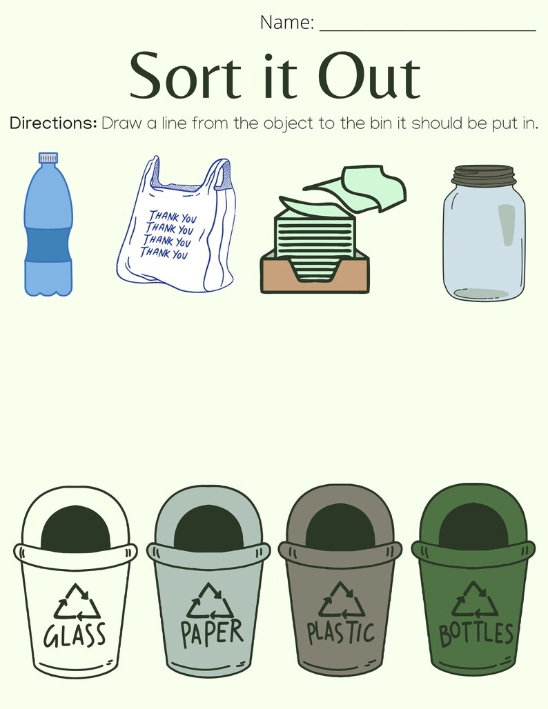 Earth Day Coloring Sheet and Worksheet Set - Etsy