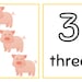 Farm Animal Number Flashcards - 1 to 10 - Etsy