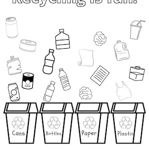 Earth Day Coloring Sheet and Worksheet Set - Etsy