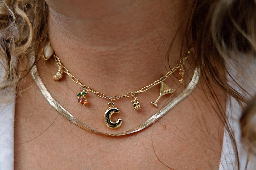 Arlo Jean | Custom 14K Gold-filled Charm Necklace - Etsy
