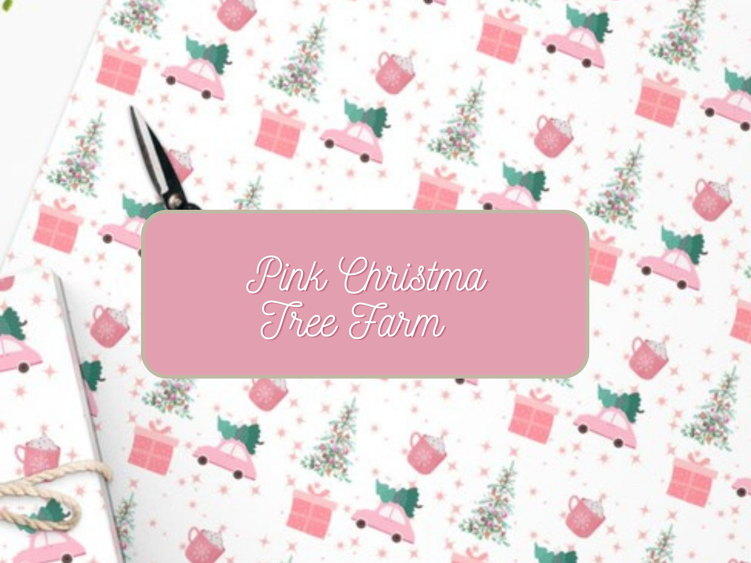 Ultimate Pink Christmas Gift Wrap Set Pink Christmas Wrapping Paper ...