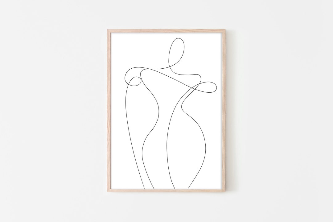 Body Line Wall Art, INSTANT DOWNLOAD, Digital Print, Printable Wall Art ...