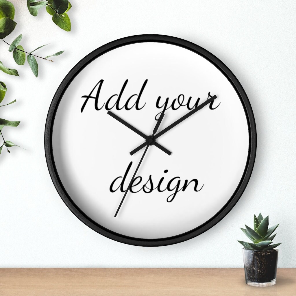 Custom Wall Clock Personalized Logo Clock Photo Wall Clock | Etsy