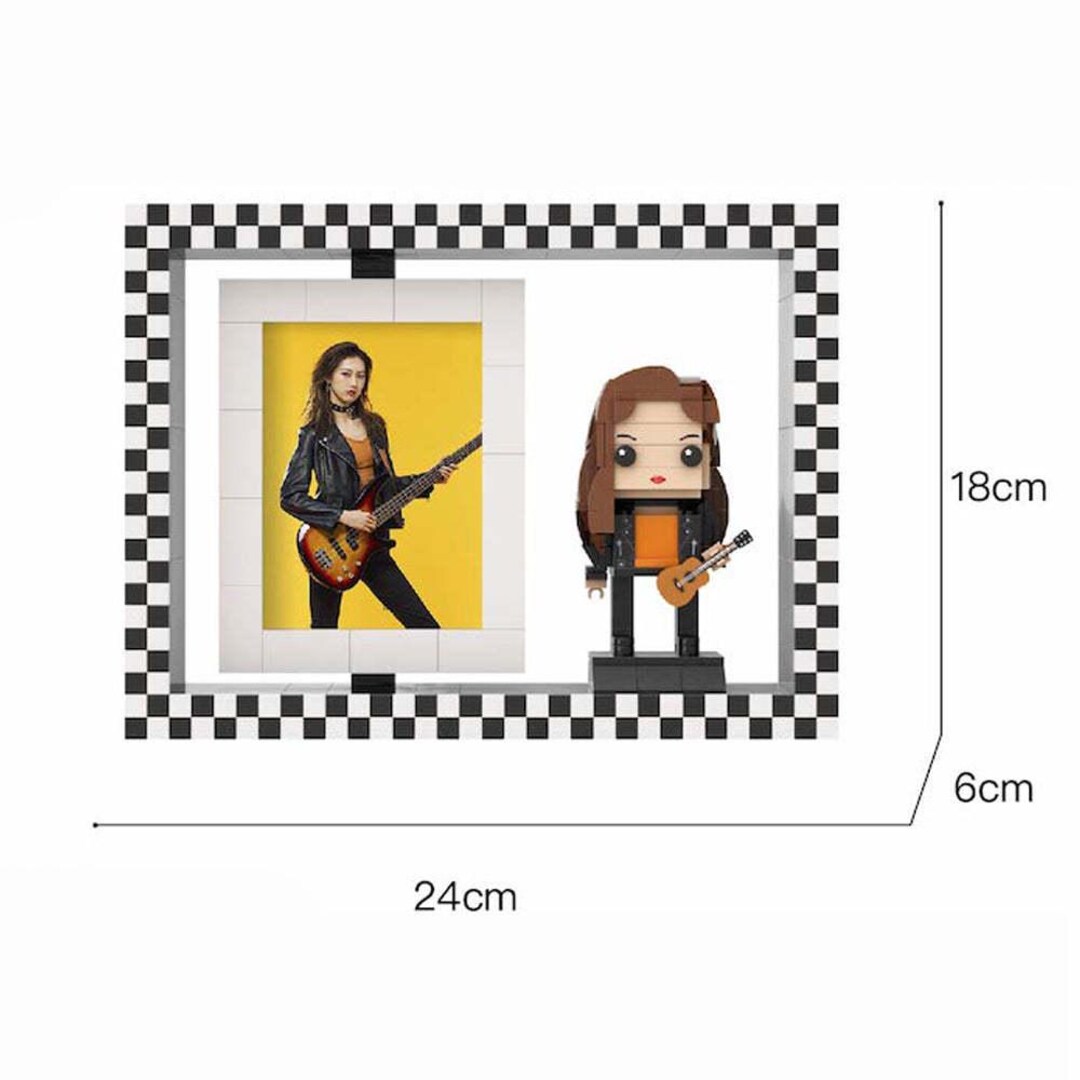 Fully Body Customizable 1 Person Custom Brick Figures With Photo Frame ...