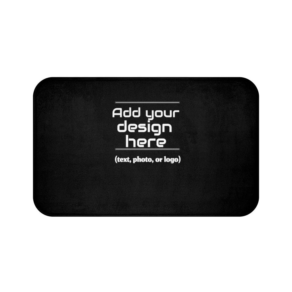 Custom Bath Mat Personalized Photo Bath Mat Text Bath Mat - Etsy