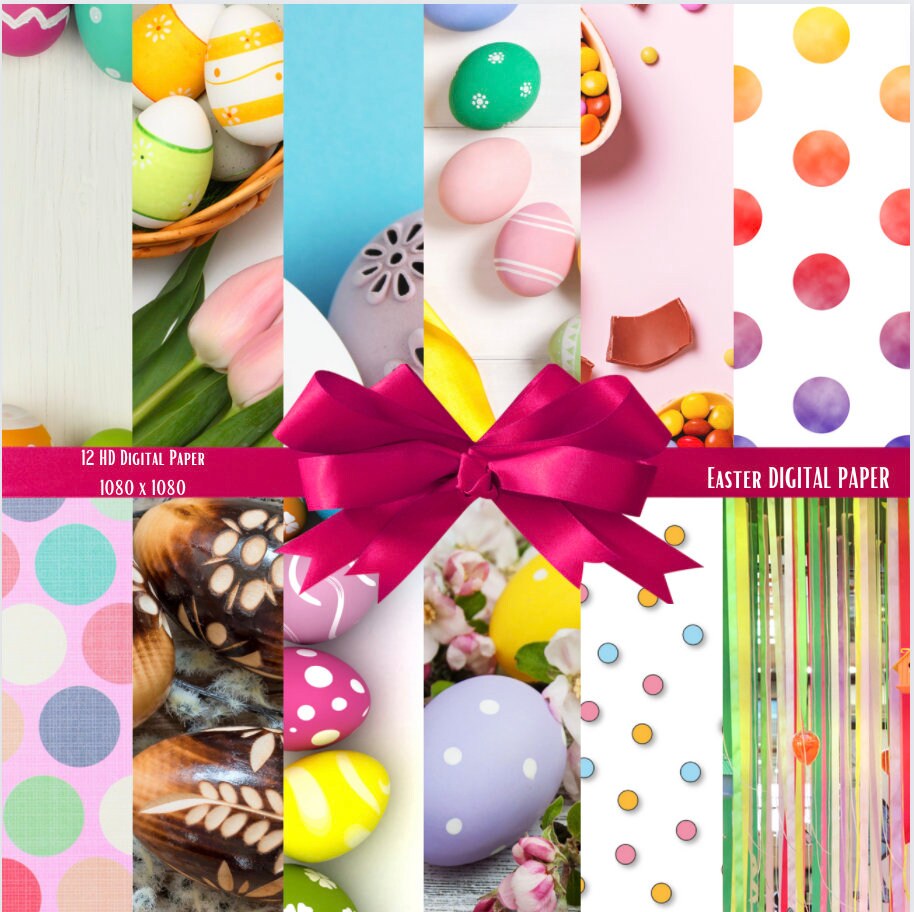 Materials digital scrapbook paper easter digital backdrop digital paper ...