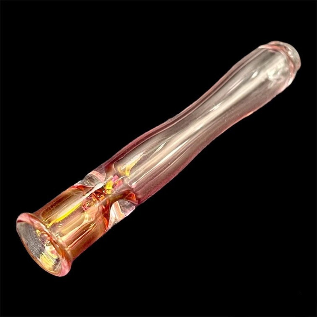 One Hitter Glass Pipes, Golden Fumed Chillum Glass Pipe - Etsy