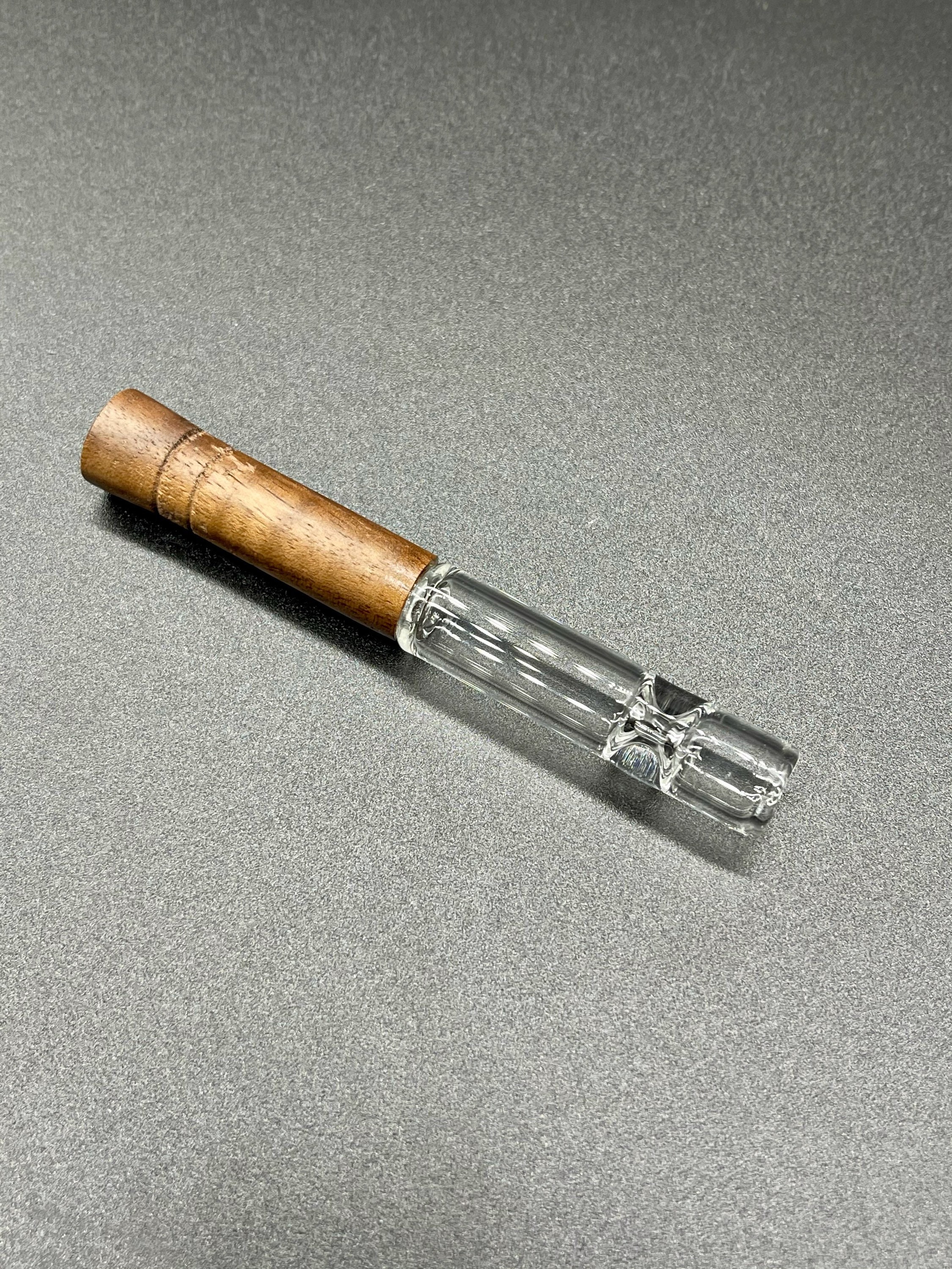 Glass Wood One Hitter Pipe Bat Wooden Tobacco Smoking Pipe Tool ...