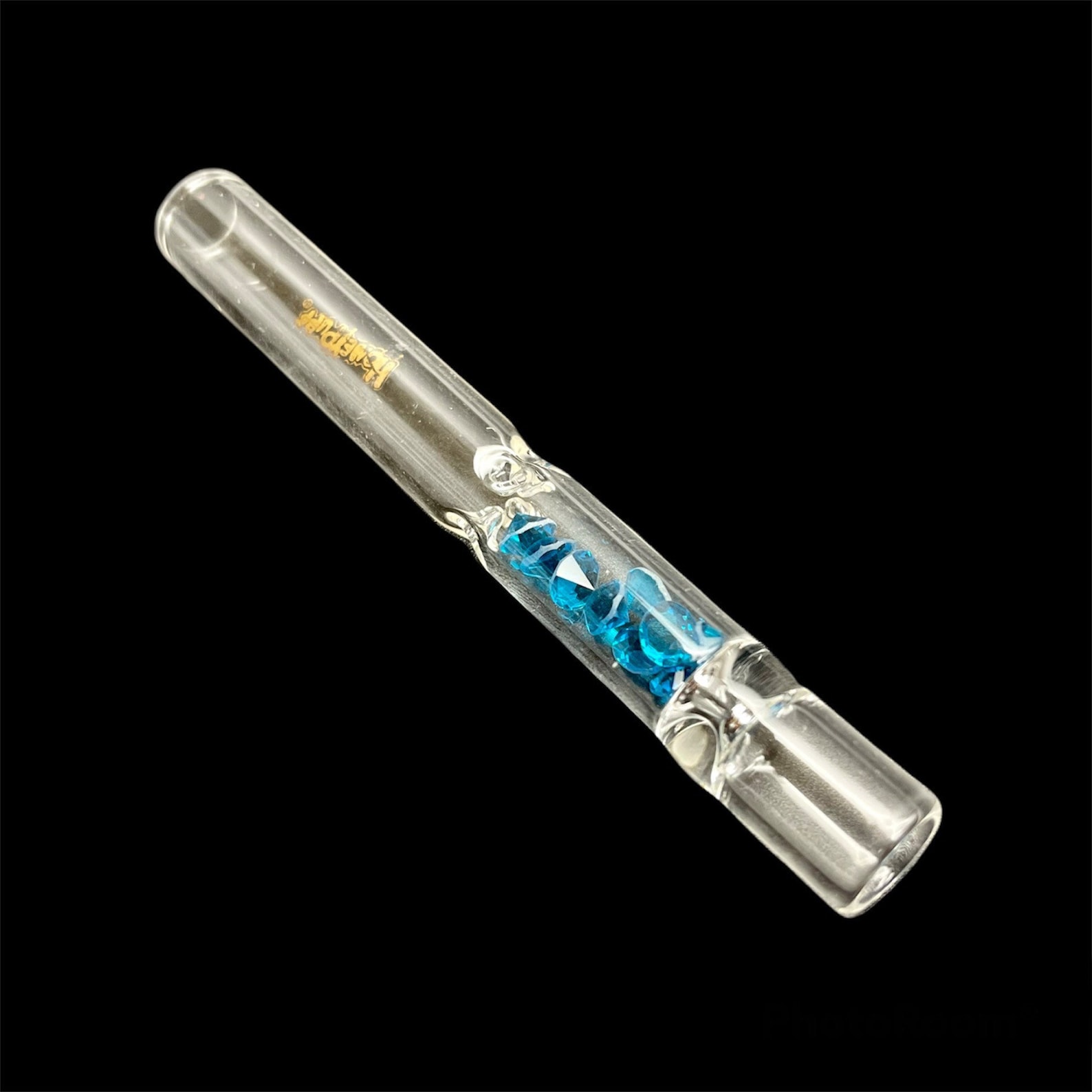 One Hitter Glass Pipe Unique With Diamond One Hitter Pipes - Etsy