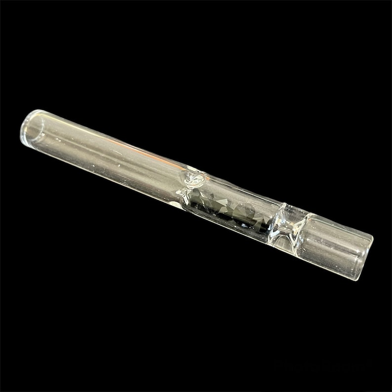One Hitter Glass Pipe Unique With Diamond One Hitter Pipes - Etsy