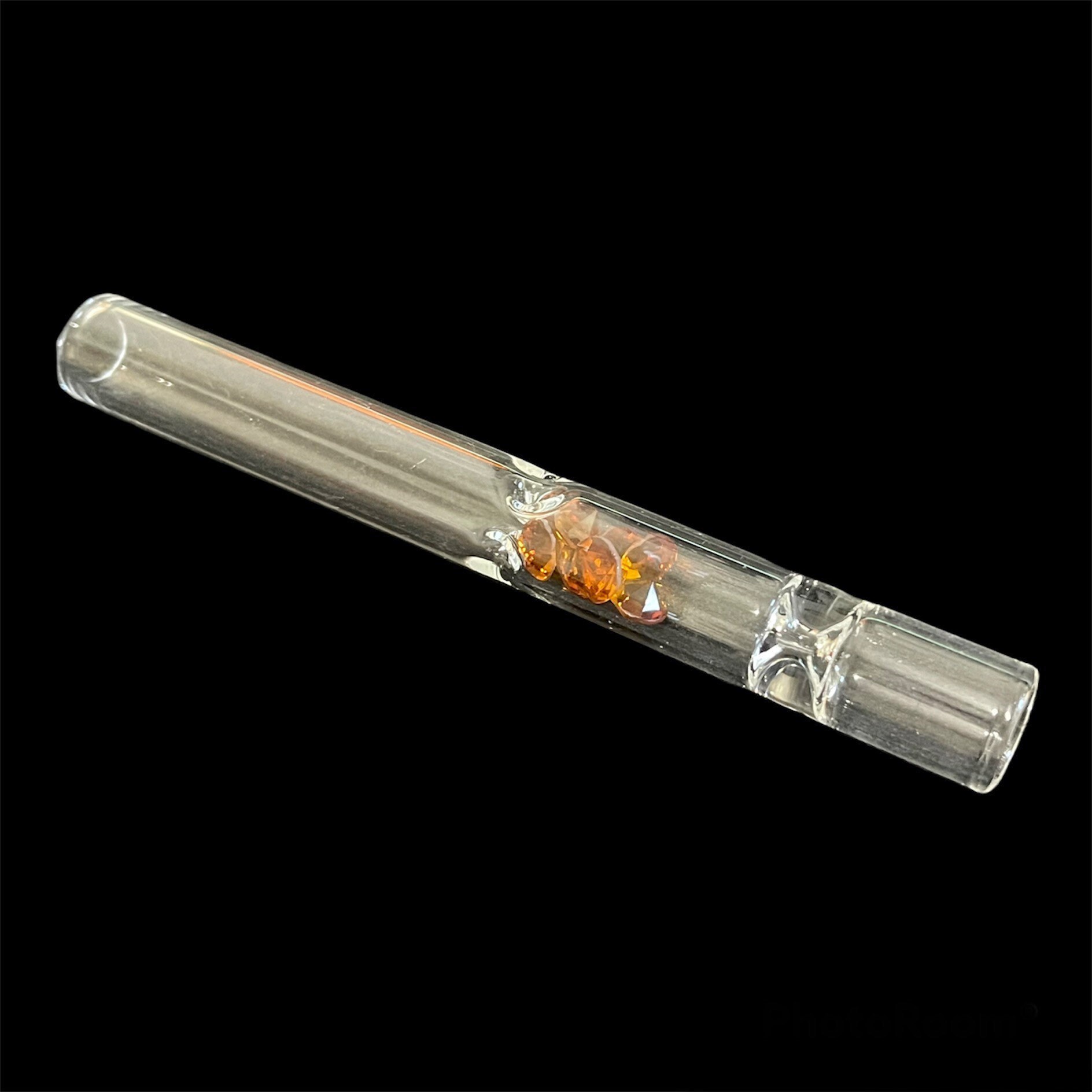 One Hitter Glass Pipe Unique With Diamond One Hitter Pipes | Etsy
