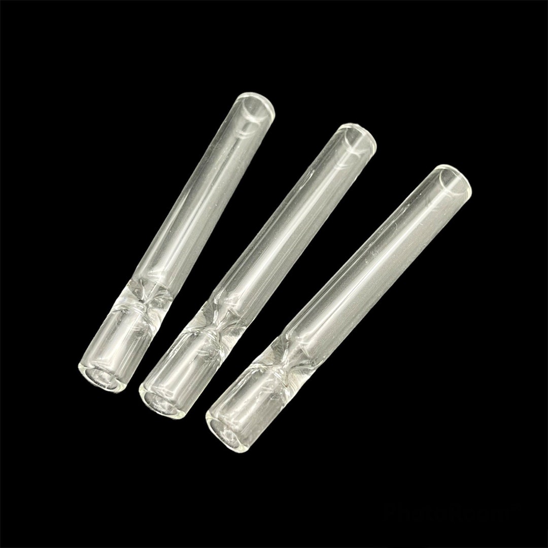 One Hitter Glass Pipes, Clear One Hitters Pipe, Pack of 3 - Etsy