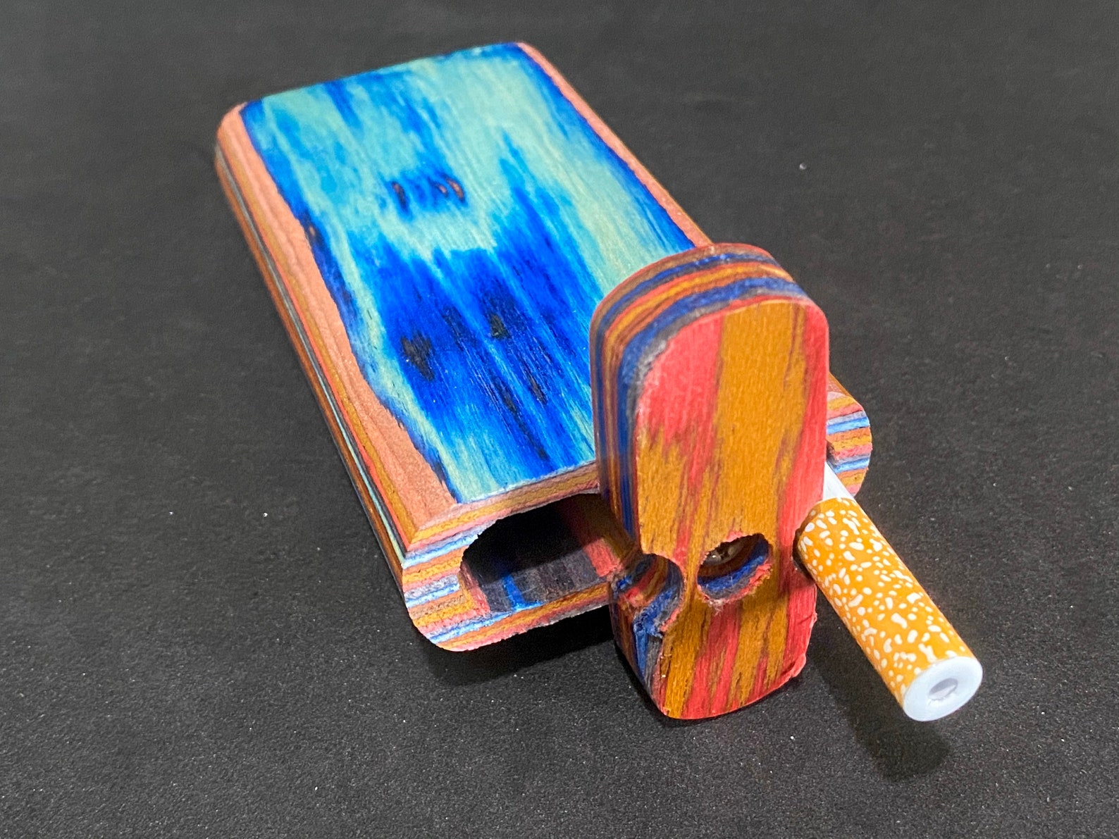 Dugout One Hitter Handcrafted Wooden Dugout With One Hitter | Etsy