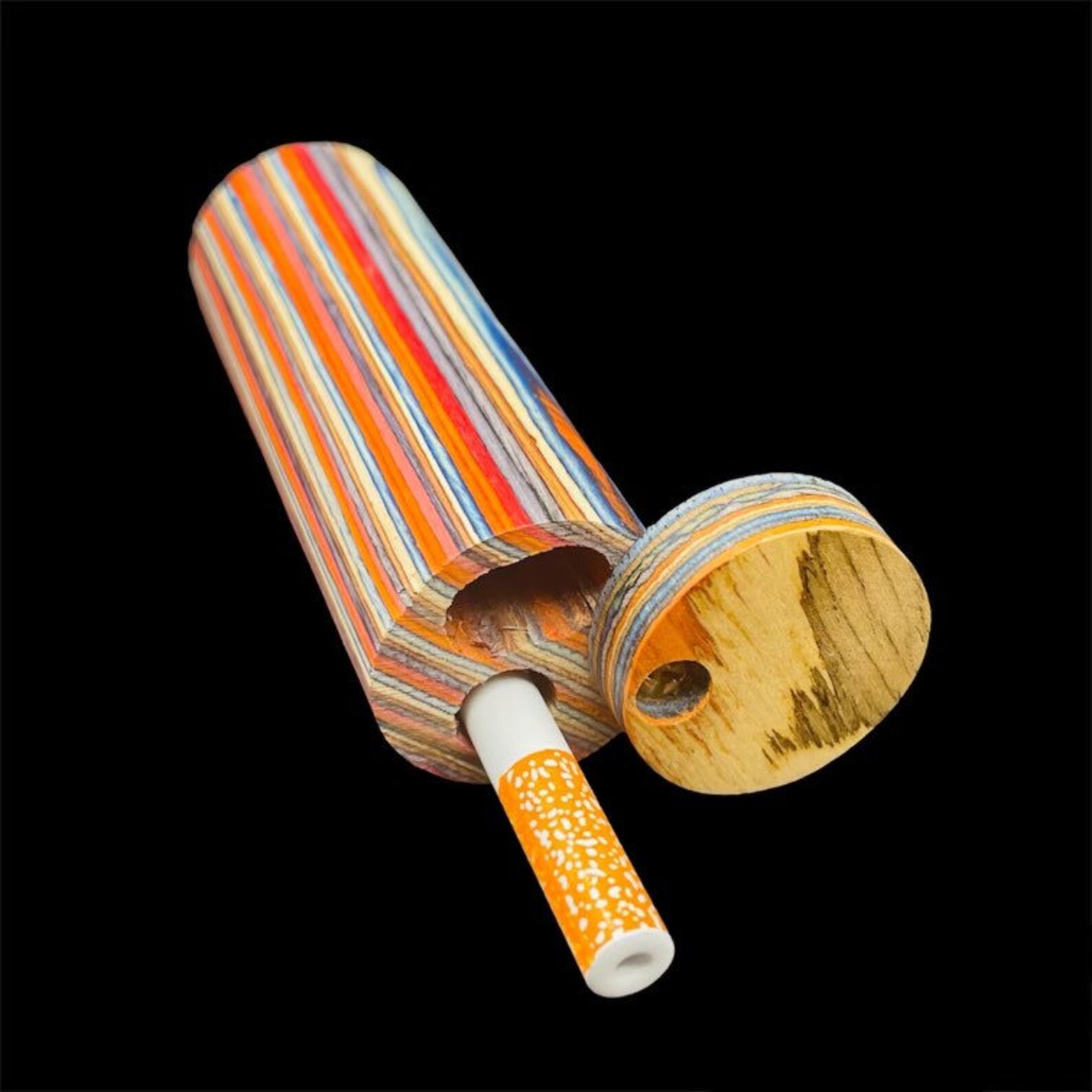 Dugout One Hitter, Handcrafted Wooden Box 4x 1.5 Inches With One Hitter ...