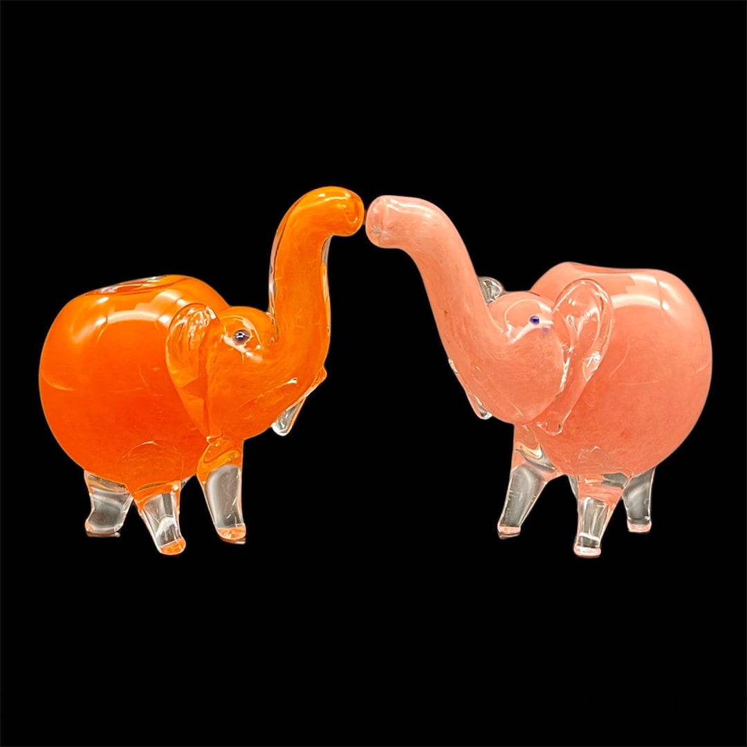 Elephant Glass Pipes, Large Elephant Collectible Pipe - Etsy
