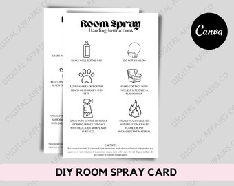 Room Spray Warning Labels - Etsy Australia