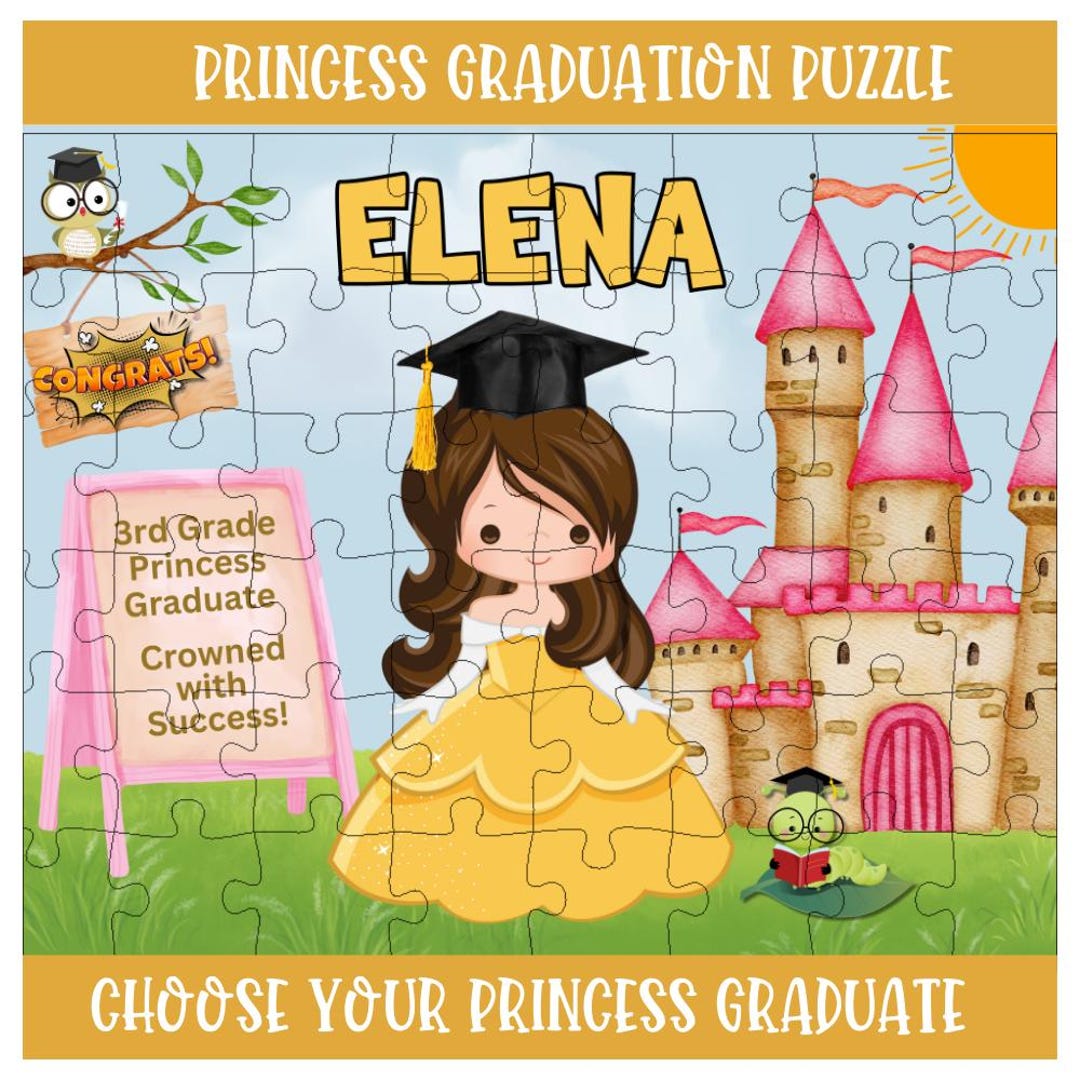 Personalized Princess Graduation Puzzle: Choose Your Princess, Class of ...