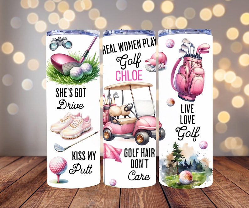 Personalized Funny Women's Golf Tumbler, Gift for Golf Lovers, Ladies ...