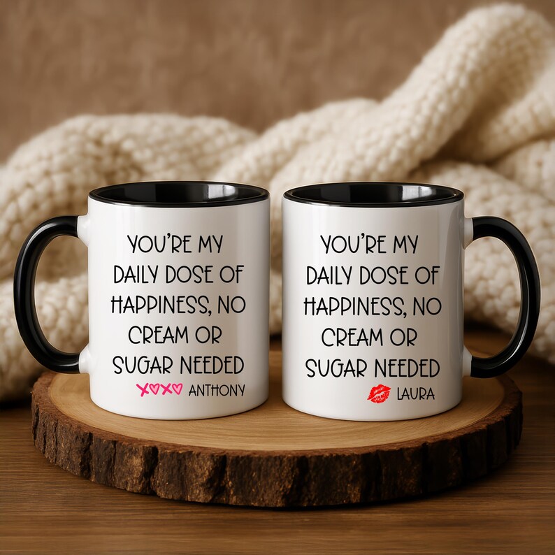 Personalized Couples Quote Coffee Mug: Romantic Phrase Mugs, Valentine ...