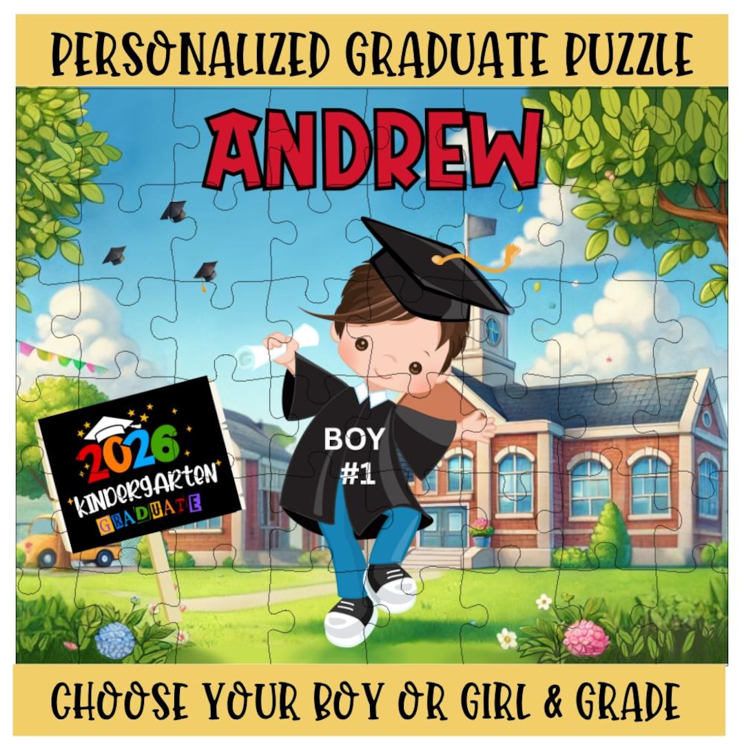 Personalized Graduation School Puzzle: Choose Your Graduate, Class of ...