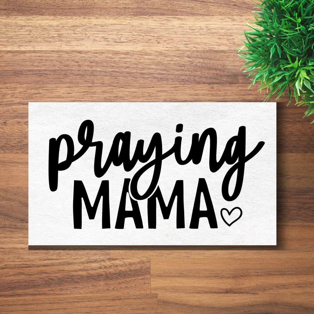 Praying Mama Bumper Sticker, Christian Bumper Sticker, Religious Bumper ...