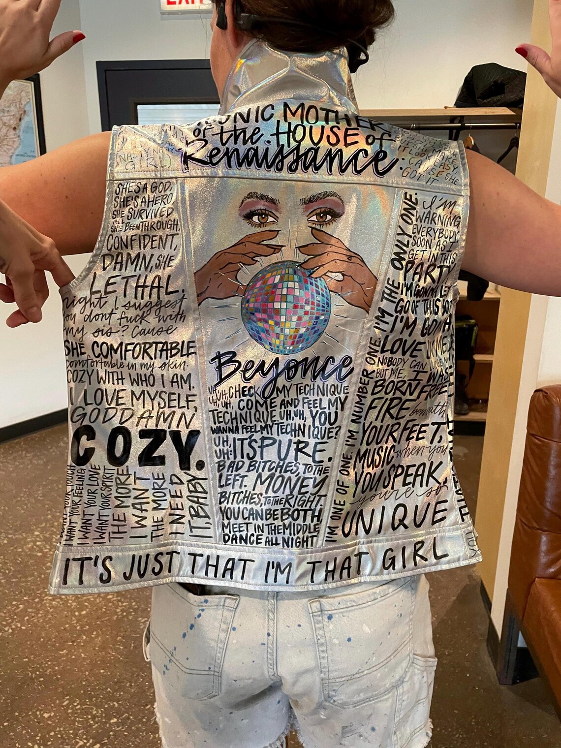 Custom Hand Painted Leather Jacket - Etsy