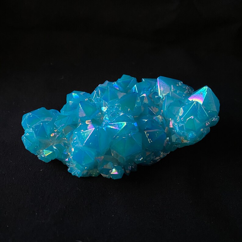 QUARTZ AQUA, Blue Angel Stone Collection. Blue Aura Quartz Cluster ...