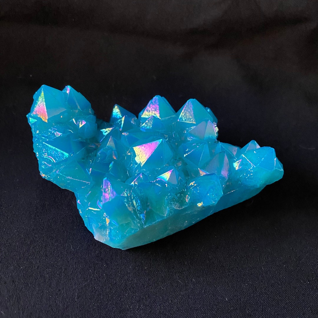 QUARTZ AQUA, Blue Angel Stone Collection. Blue Aura Quartz Cluster ...