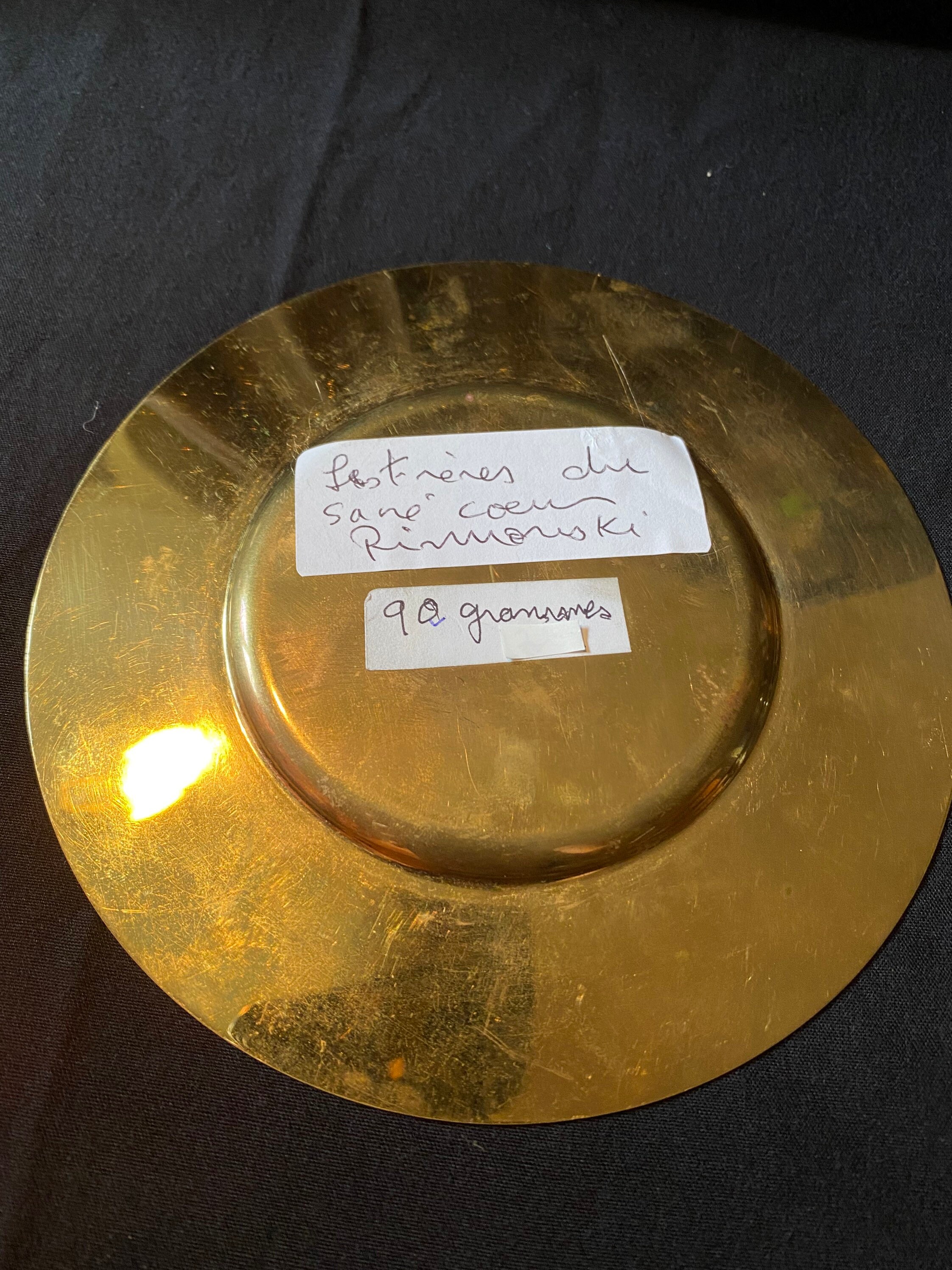 PATEN. LITURGICAL Object From QUEBEC, Canada. Paten. Christian ...