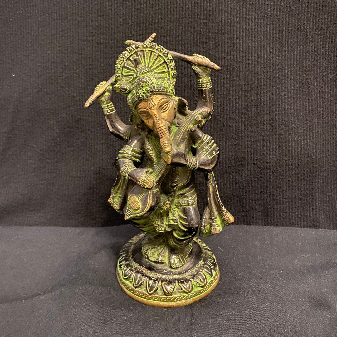 BRONZE GANESH, Sculpture of the Hindu God of Wisdom, Intelligence ...