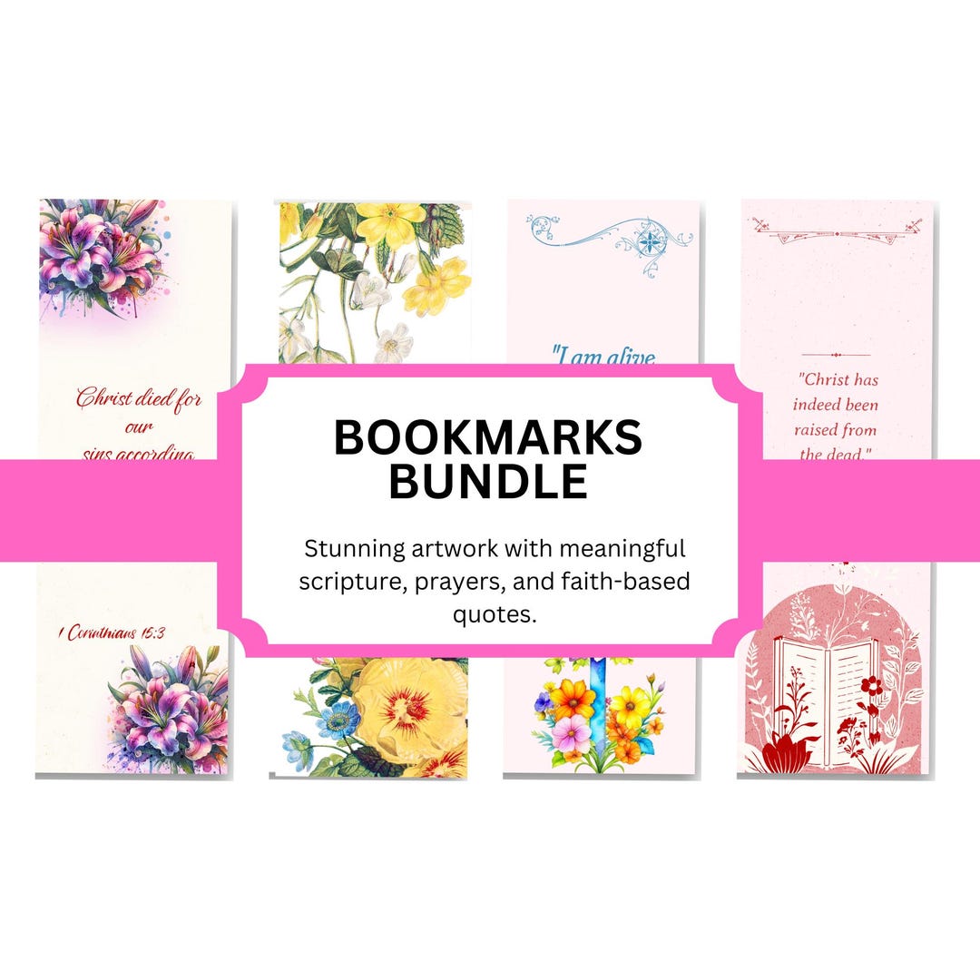 Printable Easter Bookmarks | Christian Bookmarks | Instant Download ...