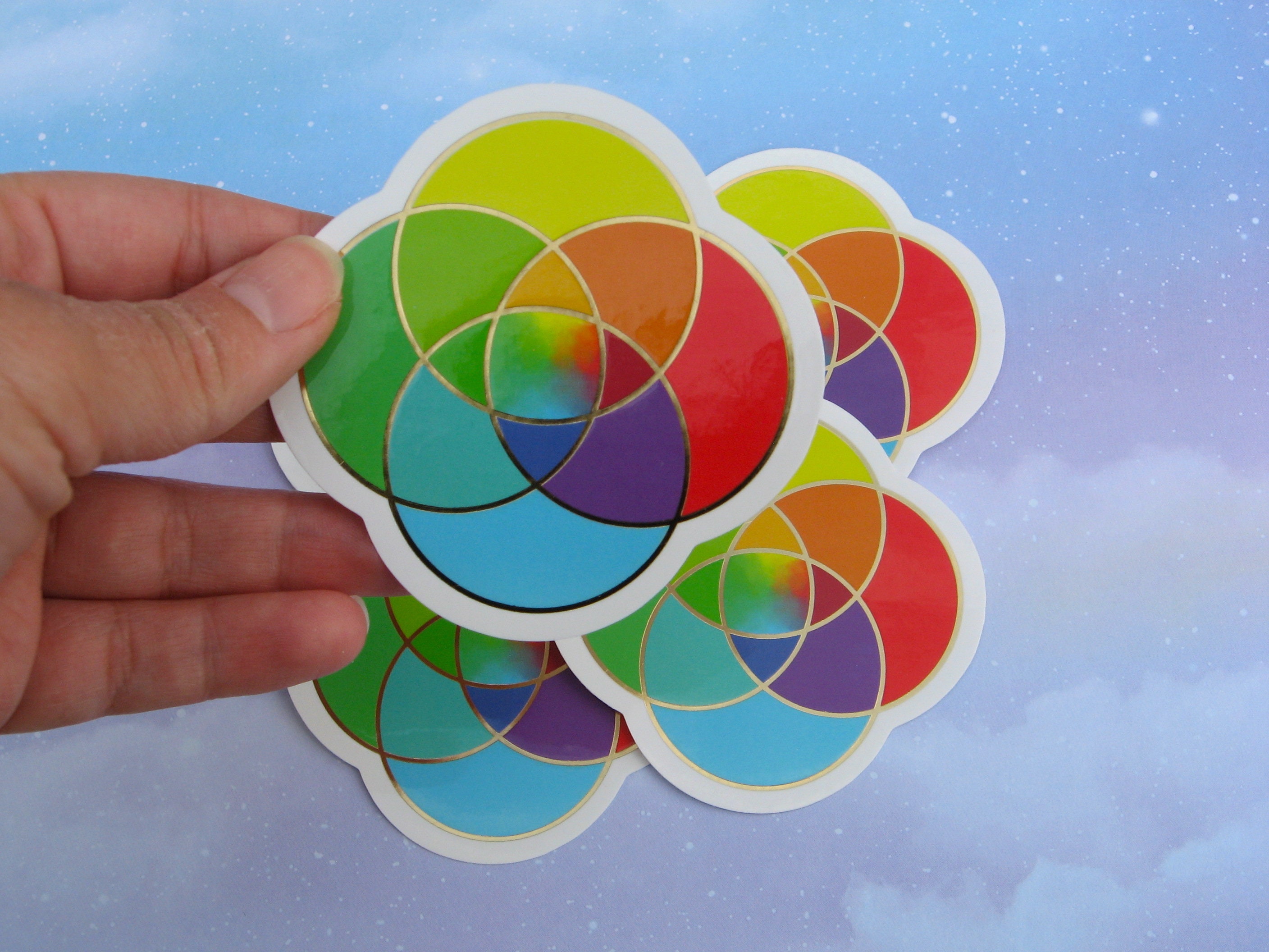 Plural Pride Rings Vinyl Sticker Gold - Etsy