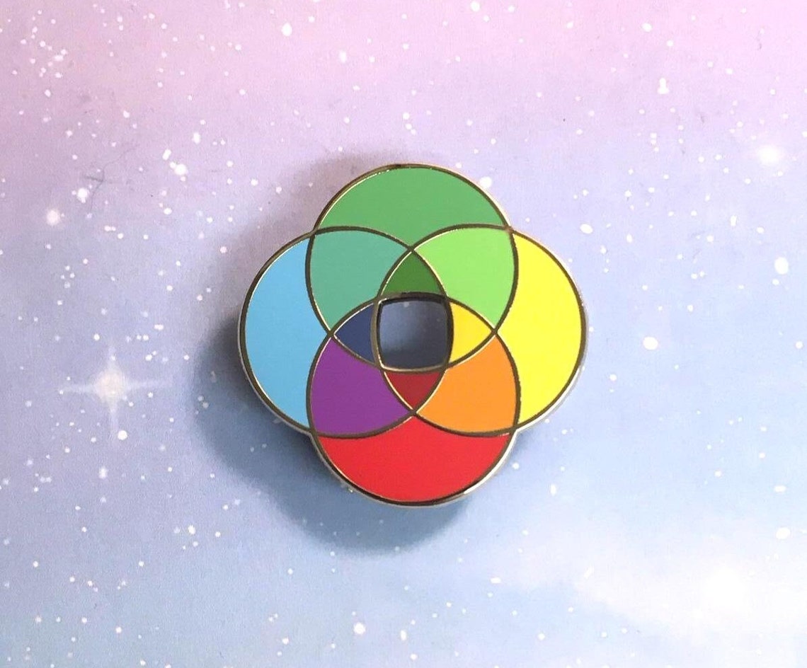 Plural Pride Rings Enamel Pin - Gold - Etsy