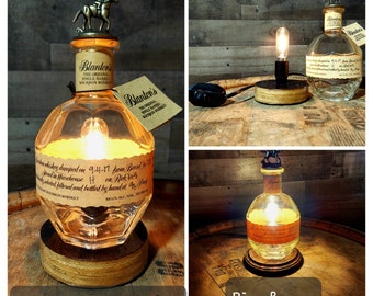 Woodford Reserve Lamp, Liquor Bottle Lamp, Iron Pipe Lamp, Home Bar ...