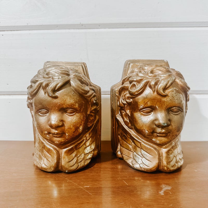 Cherub Bookends - Etsy