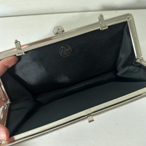 Vintage Silver Metallic Clutch Handbag | Evening Formal Bag - Etsy